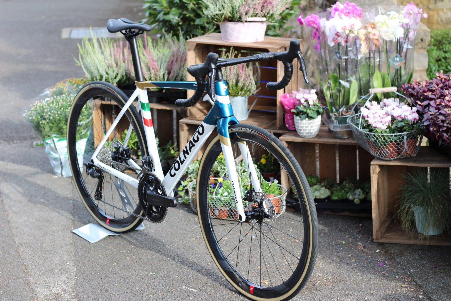 Colnago C68 White / Blue / Gold (530) – Frameset / ULT Di2 / DA Di2 ...