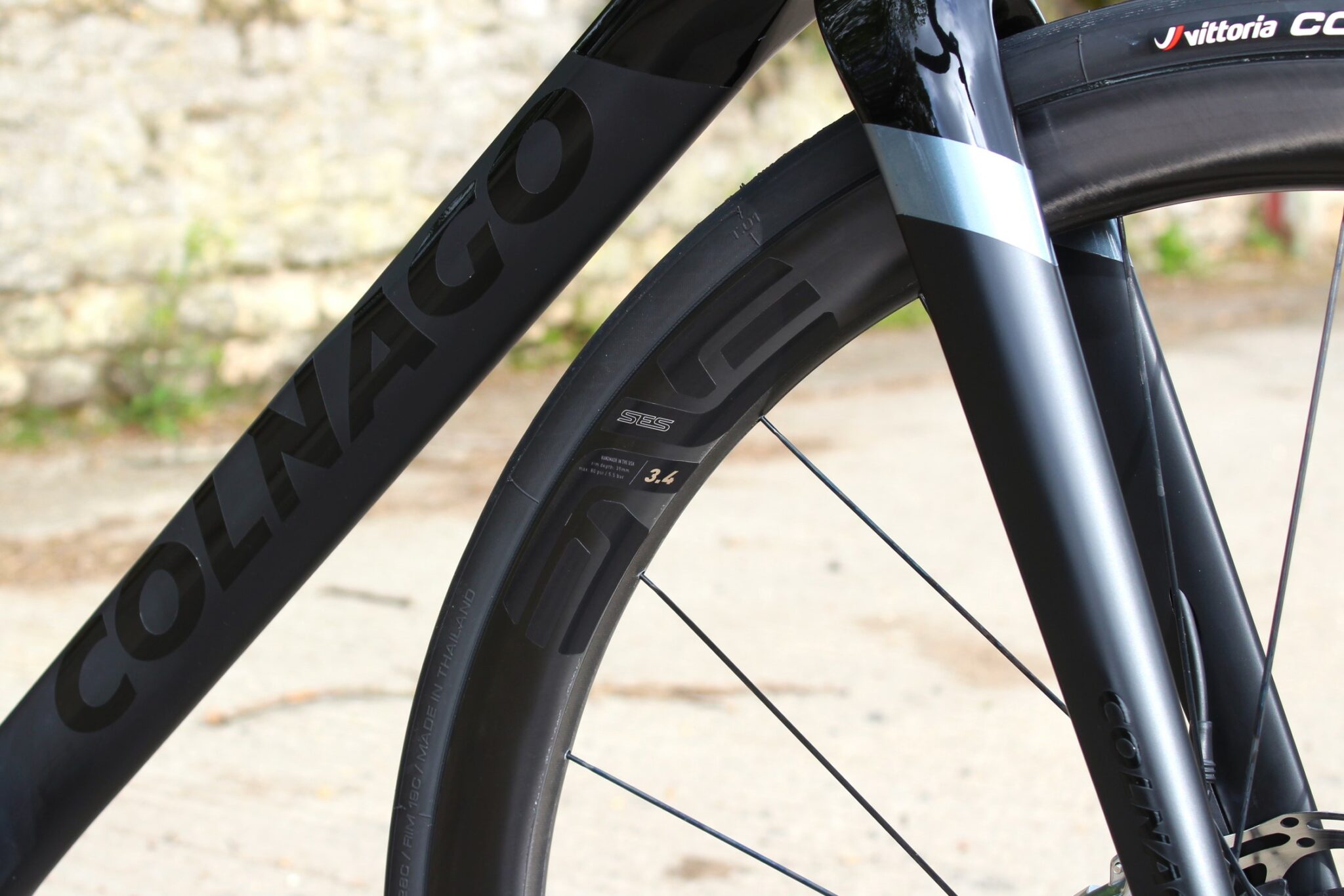 Colnago C68 Matt Black Grey Frameset SRAM Red AXS Enve Ses 3.4 Wheels ...