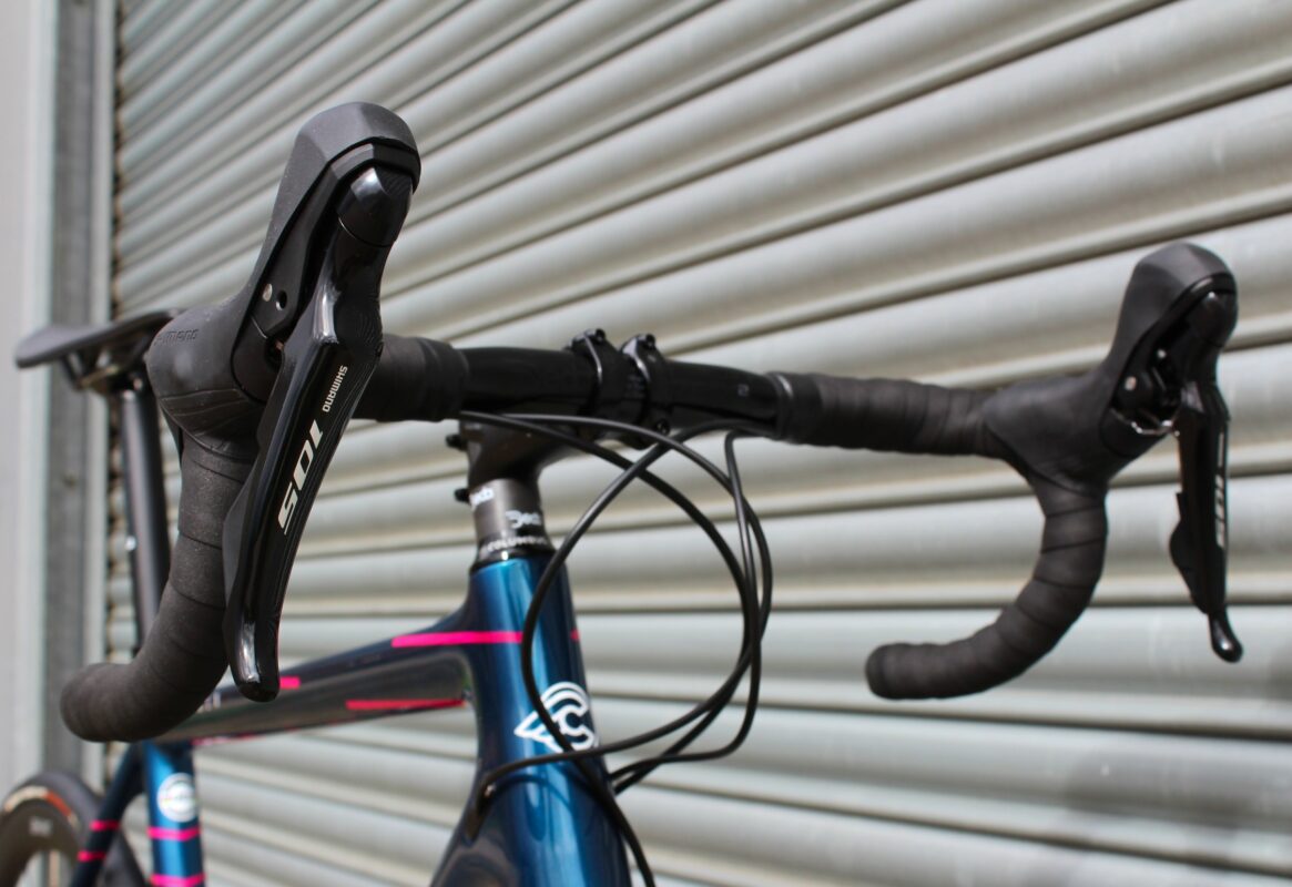 Cinelli Veltrix Metallic Blue Pink Highlights Shimano 105 Hydro with ...