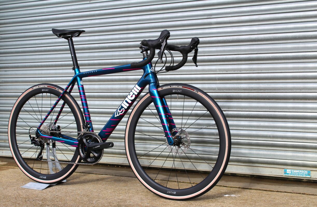 Cinelli Veltrix Metallic Blue Pink Highlights Shimano 105 Hydro with ...